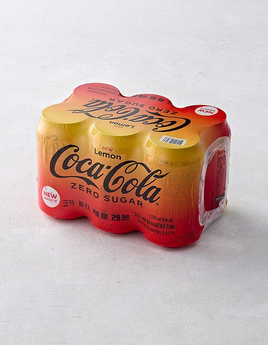 코카콜라 제로 레몬 (350mL X 6입) - 마켓컬리